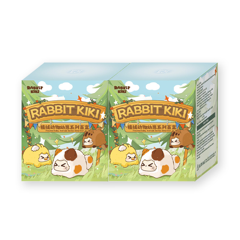 LIMITED Win 2 RABBIT KIKI Flocked Baby Animals Series Blind Boxes!